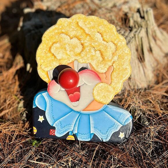 Accents | Vintage Hand Painted Happy Clown Music Box Circus Song Wind ...